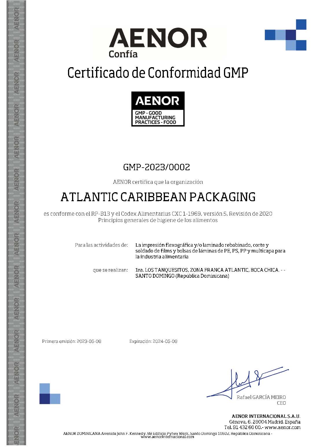 Quality Certifications - Atlantic Packaging